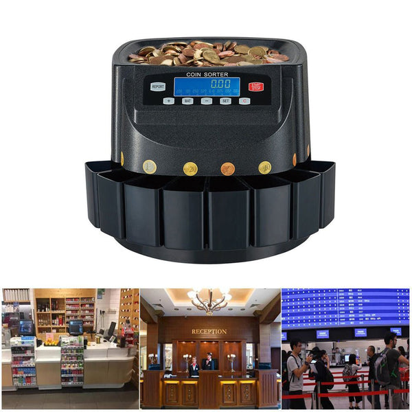 CRONY Banknote Verifiers CN-550 Coin counting machine LCD screen coin ...