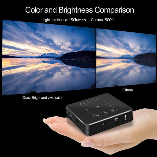 CRONY D13 projecter DLP 1080P Smart Mini Projector Home Projector USB ...