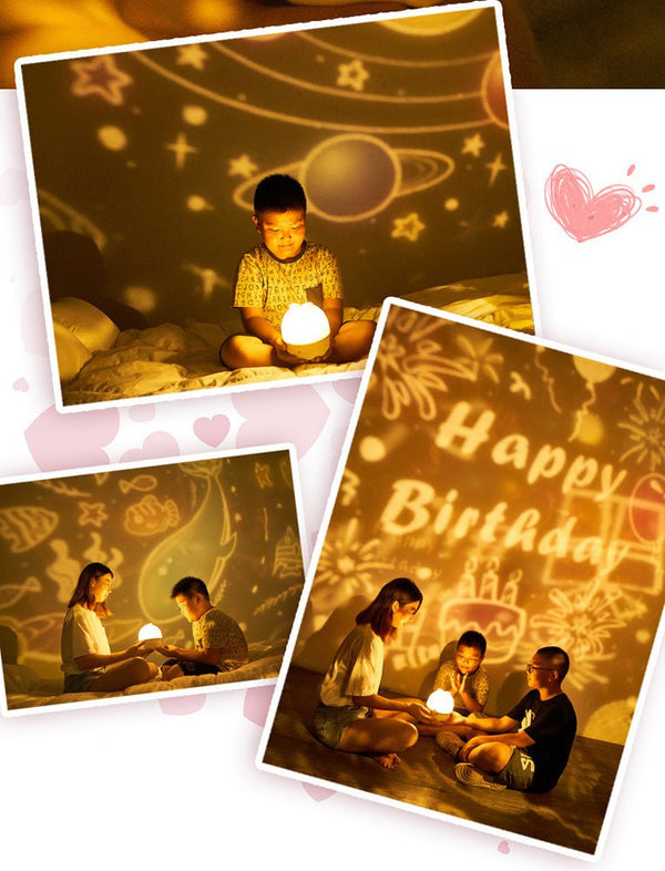 CRONY Dream Bowknot 8 Kinds Of Pattern Projector Lamp Night Light ...
