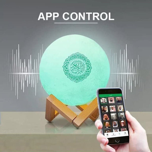 CRONY SQ-520 Moon Lamp Quran Speaker With Remote And USB Cable White/B ...