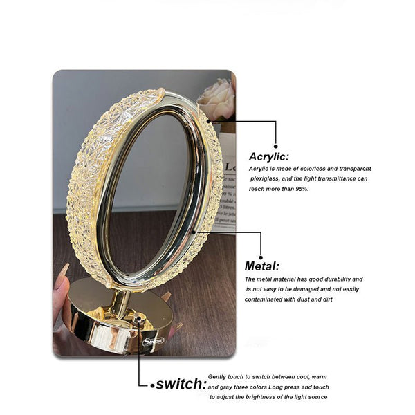 CRONY Three-color touch charging star eye lamp Modern Luxury Crystal D ...