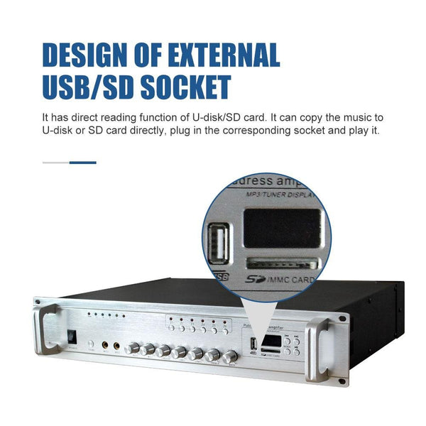 CRONY USB-60W Public Address System Broadcast Amplifier Host - Crony.ae